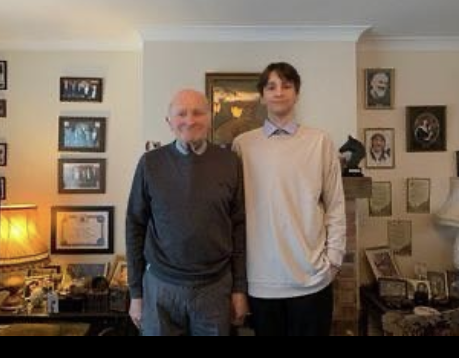 Peter, 81, with guest Rostyslav - Refugees at Home